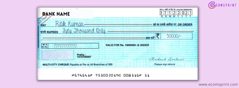 10 Things to consider for a safe Cheque Payment - ECOMSPRINT ...
