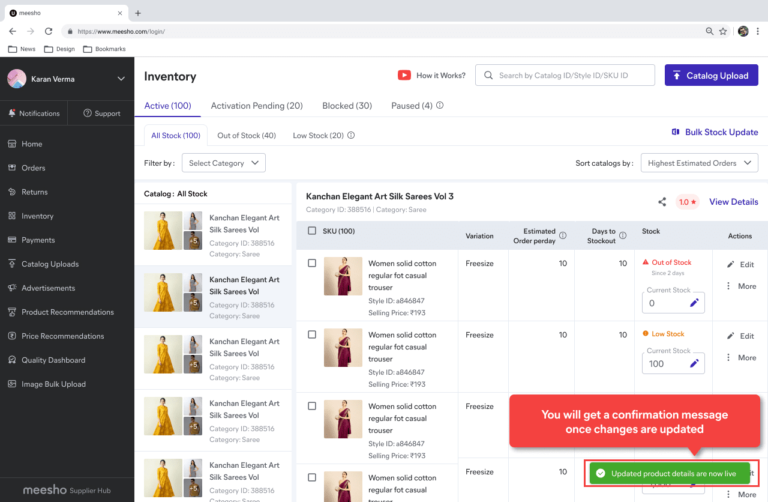How to edit catalog details on Meesho? - ECOMSPRINT-Dropshipping and E ...