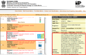 Trademark Class 3: List of all Products - ECOMSPRINT-Dropshipping and E ...